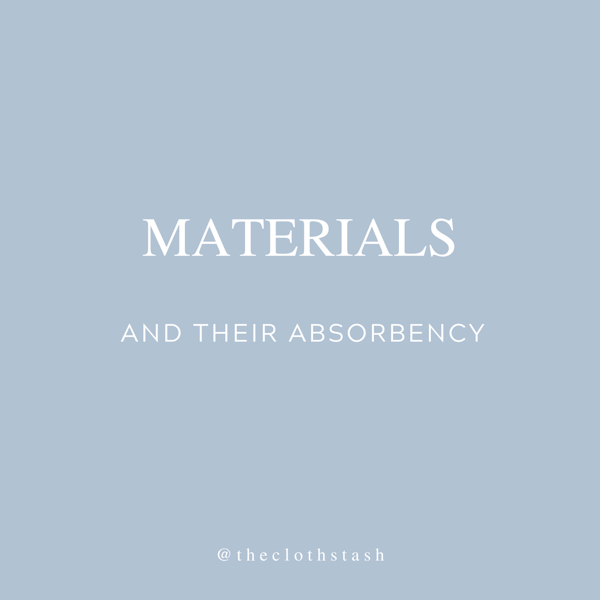 Nappy INSERTS: Materials and ABSORBENCY! – The Cloth Stash